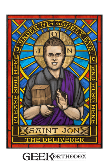 Stained Glass Window Clings Collection - Geek Orthodox Art for Fans