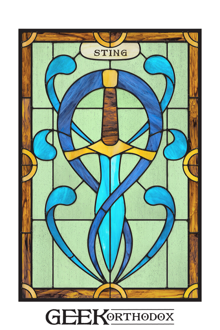 Officially Licensed Lord of the Rings Stained Glass - Middle-earth Art ...